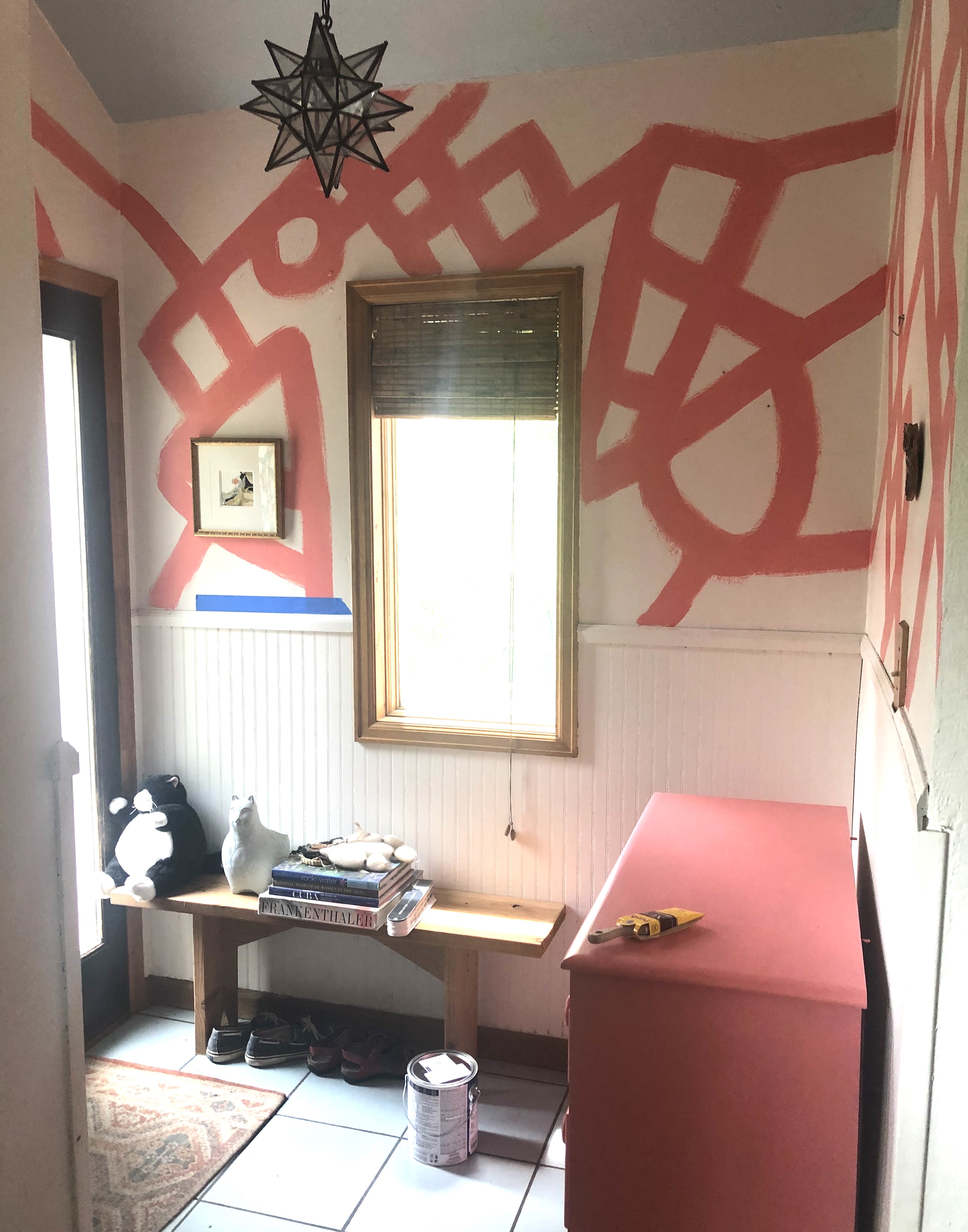 DIY Freestyle Painted Walls: An Entry Transformation for Under $50 ...